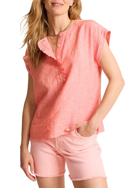 TOMMY BAHAMA Tommy Bahama Linen Ruffle Top